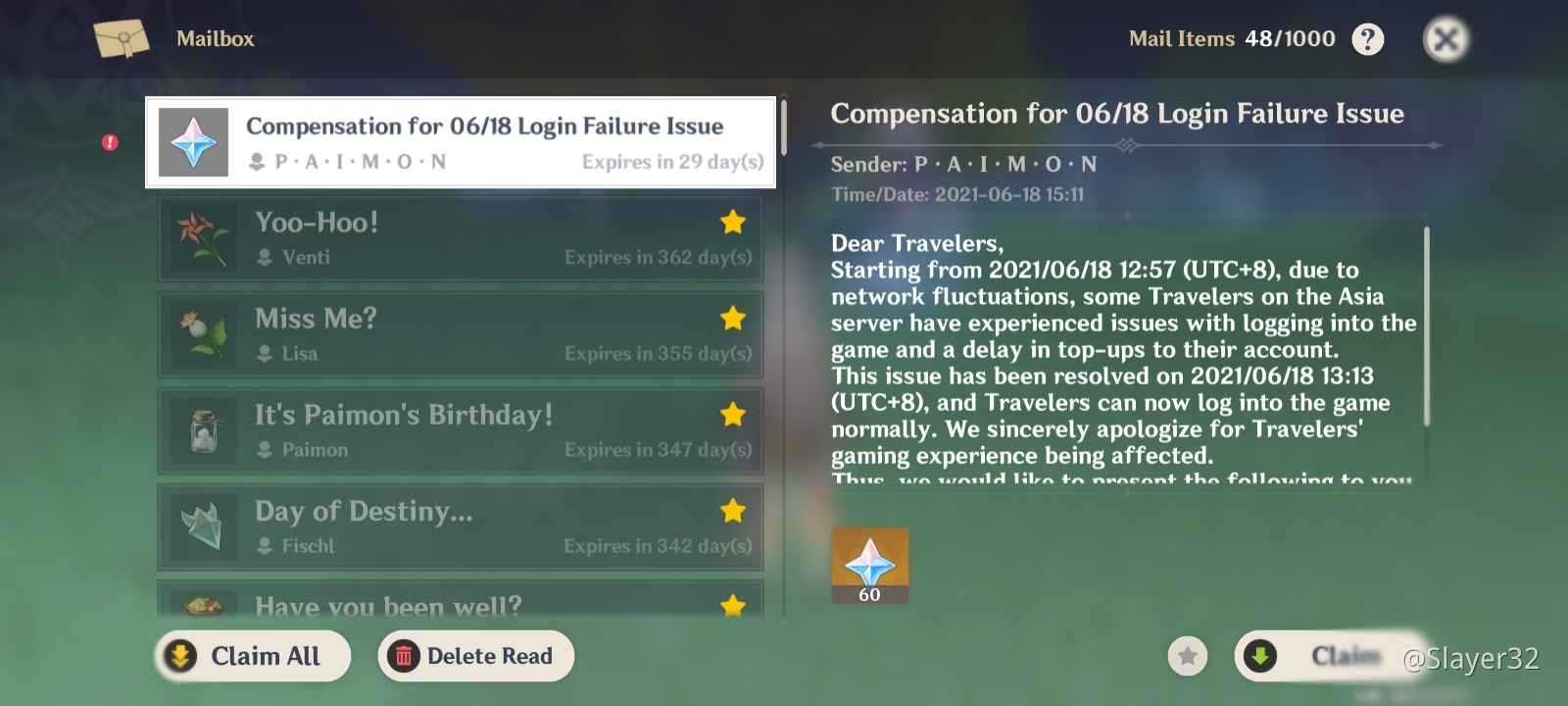 Thanks mihoyo Genshin Impact | HoYoLAB