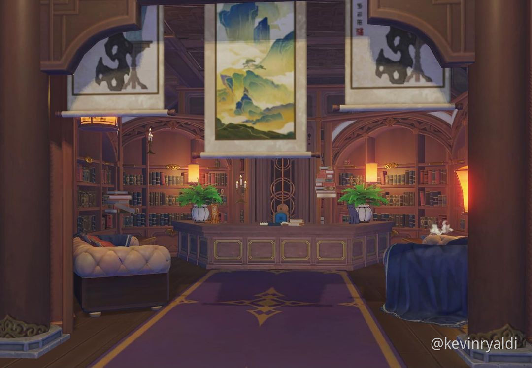 Sauna and Library | Genshin Impact | HoYoLAB