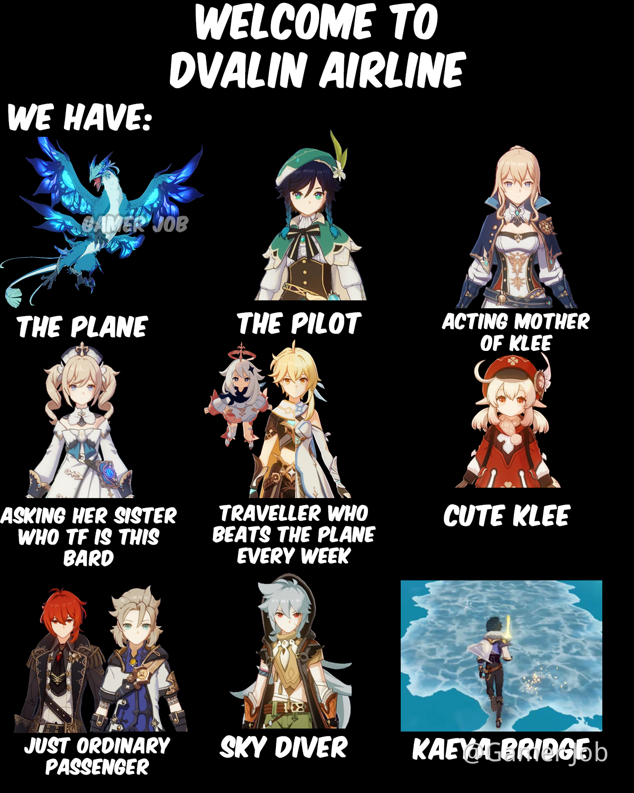 Welcome to Dvalin Airline Genshin Impact | HoYoLAB