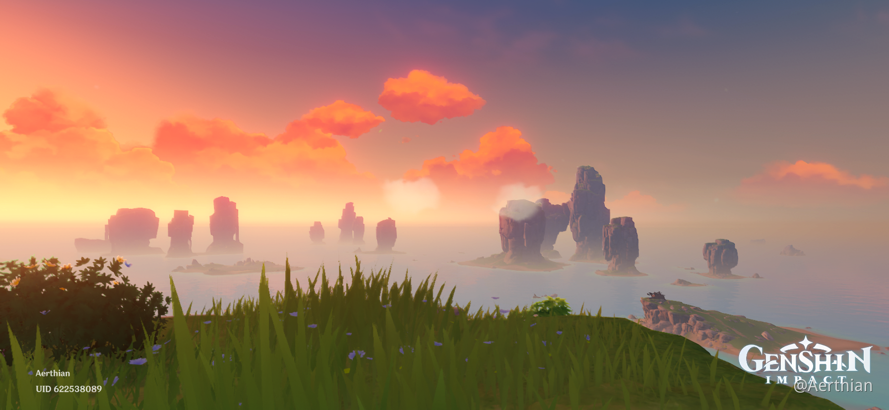 Beautiful scenery atop the Golden Apple Archipelago #1 Genshin Impact ...