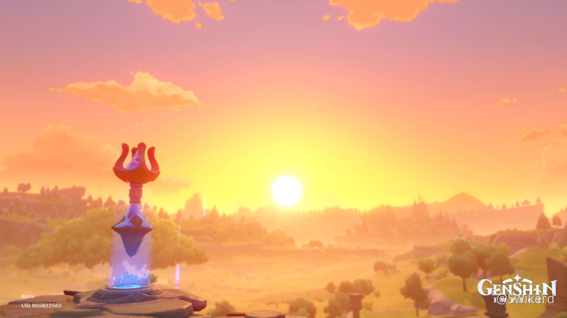 I walked and then looked at the sun for like 10 hours Genshin Impact ...