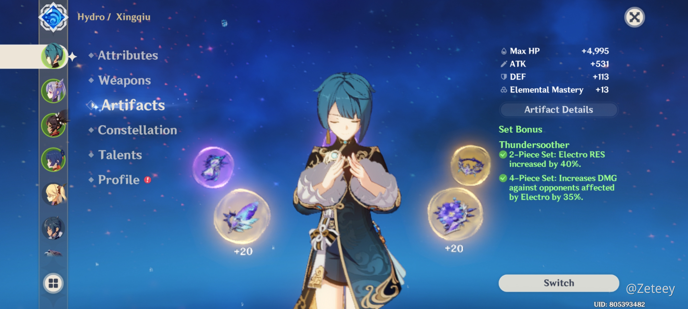 Help Xingqiu As My Keqing Support Genshin Impact HoYoLAB