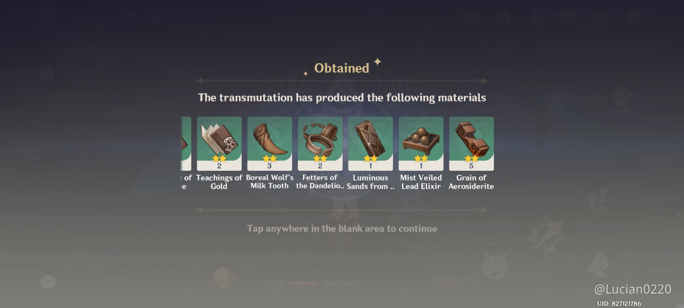 Recipe for Parametric Transformer Genshin Impact | HoYoLAB