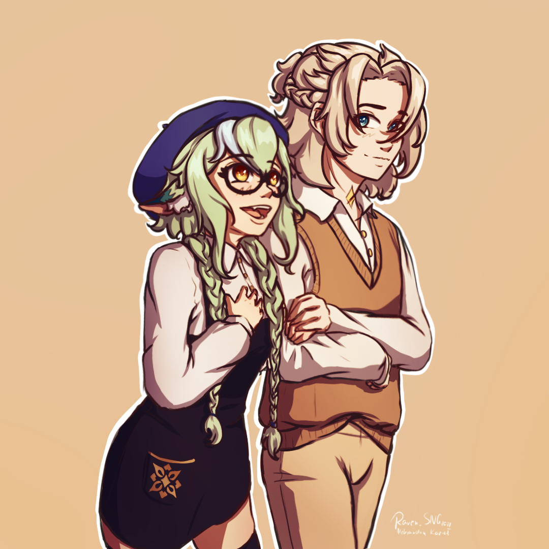 Modern AU Alberose/Albecrose Genshin Impact | HoYoLAB