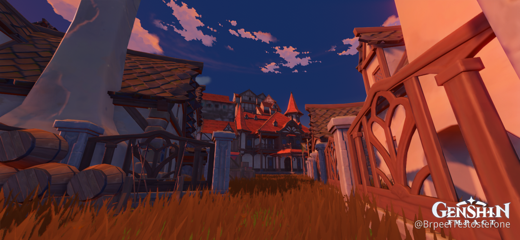 OLD MONDSTADT (inspired by old a certain souls like game) Serenetea Pot ...