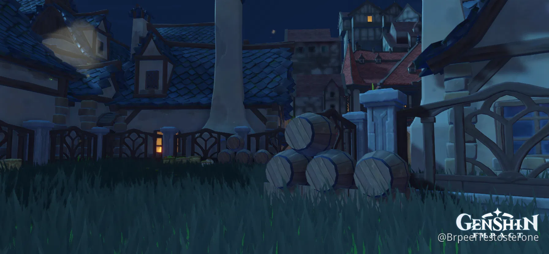 OLD MONDSTADT (inspired by old a certain souls like game) Serenetea Pot ...