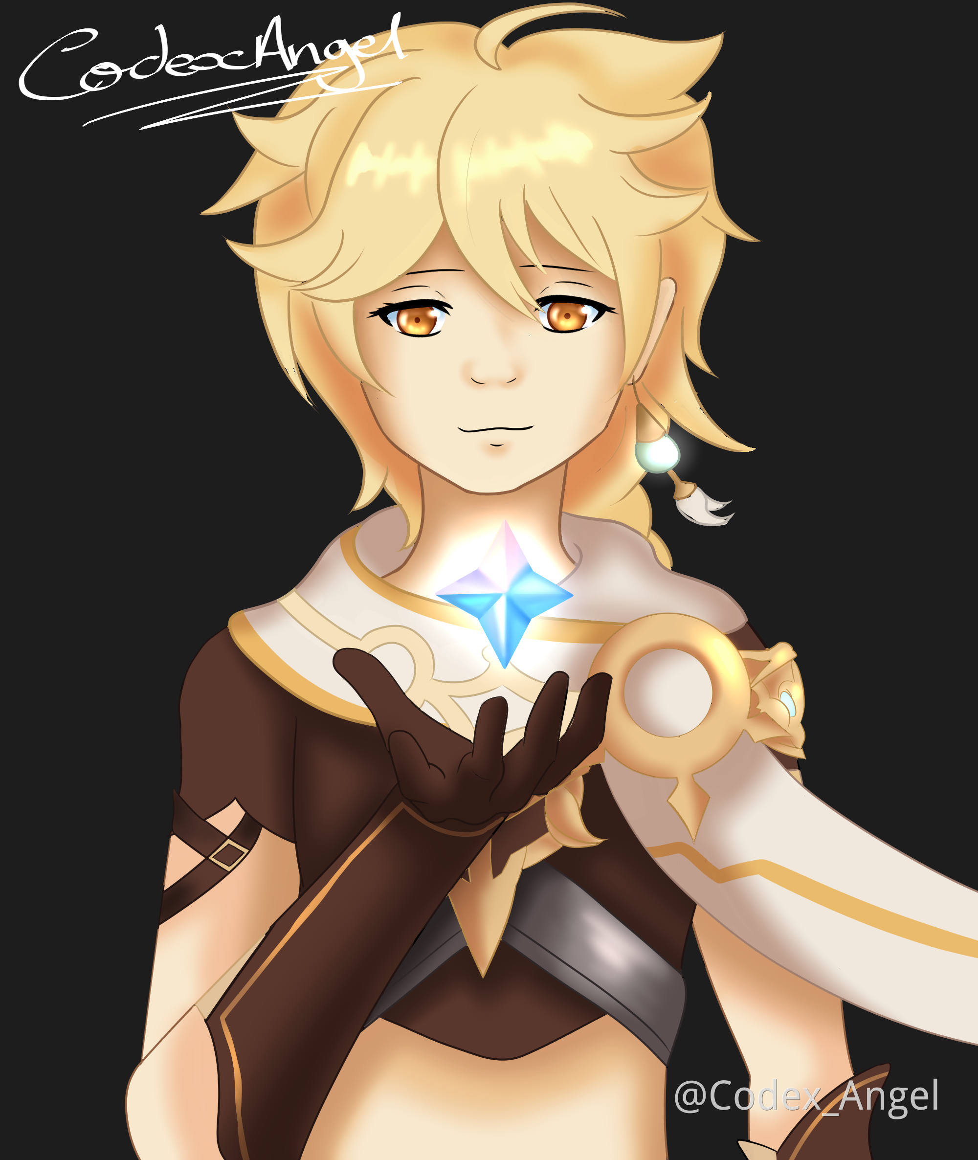 Drawing Aether Attempt Genshin Impact | HoYoLAB