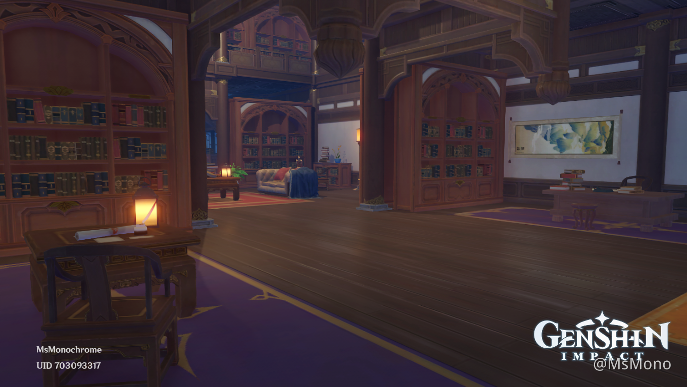 Magical garden and a serene library ;) | Genshin Impact | HoYoLAB