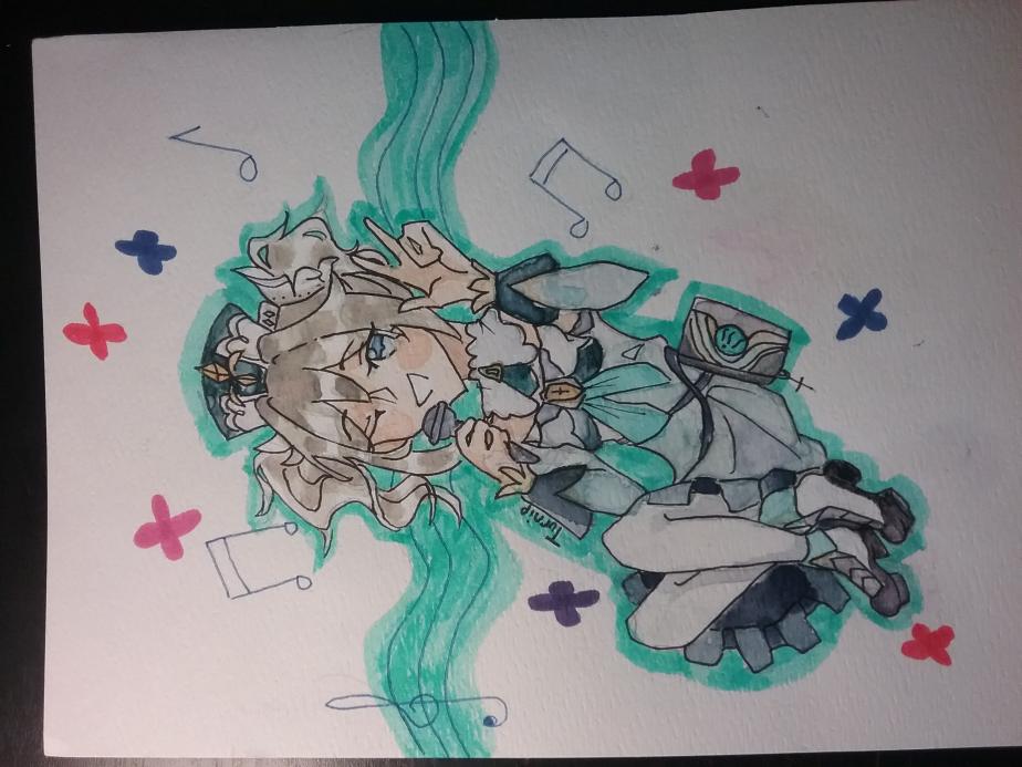 Drawing Barbara with hydro :) Genshin Impact | HoYoLAB