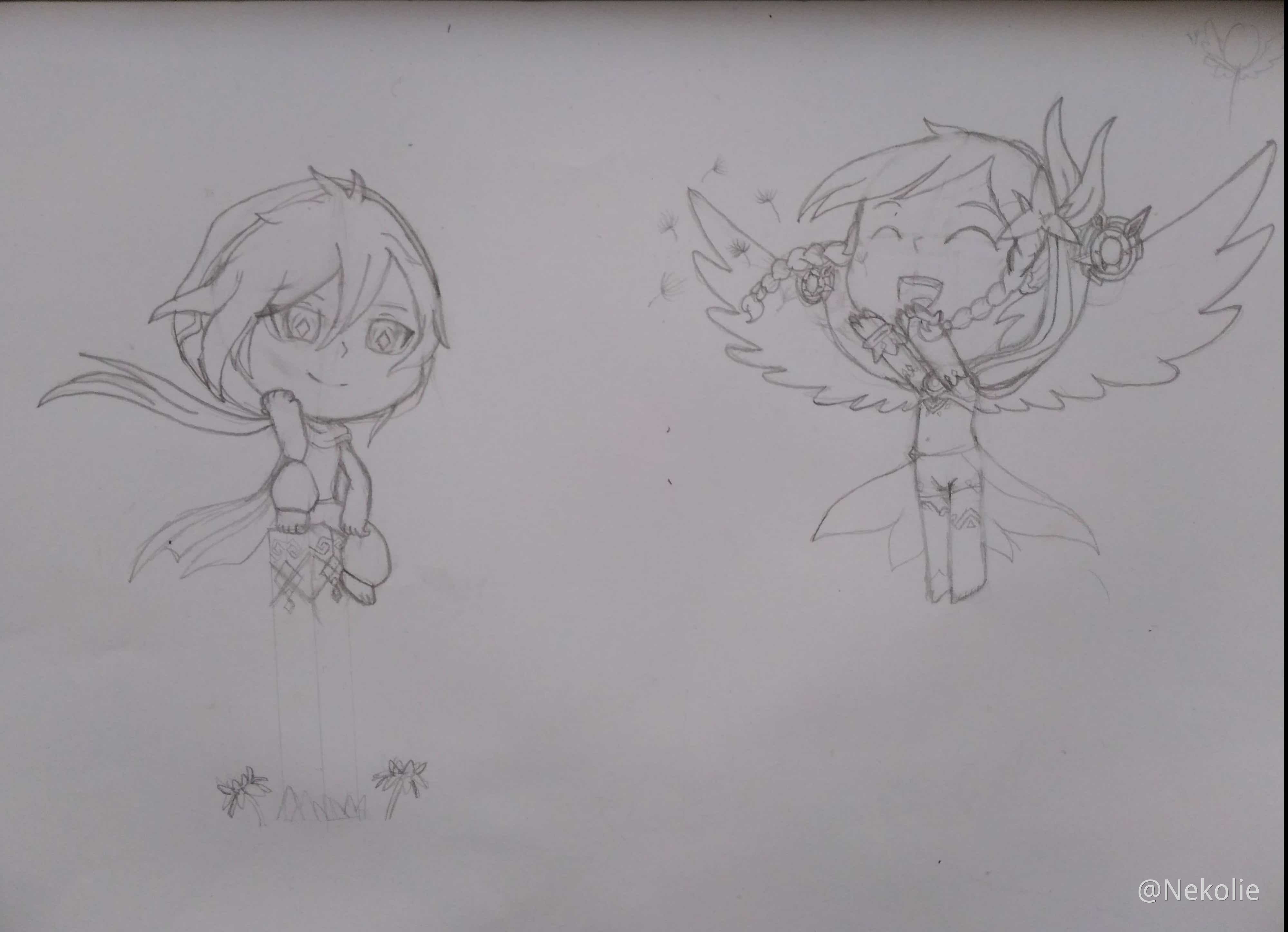 Barbatos & Morax chibis (stade 1) Genshin Impact | HoYoLAB