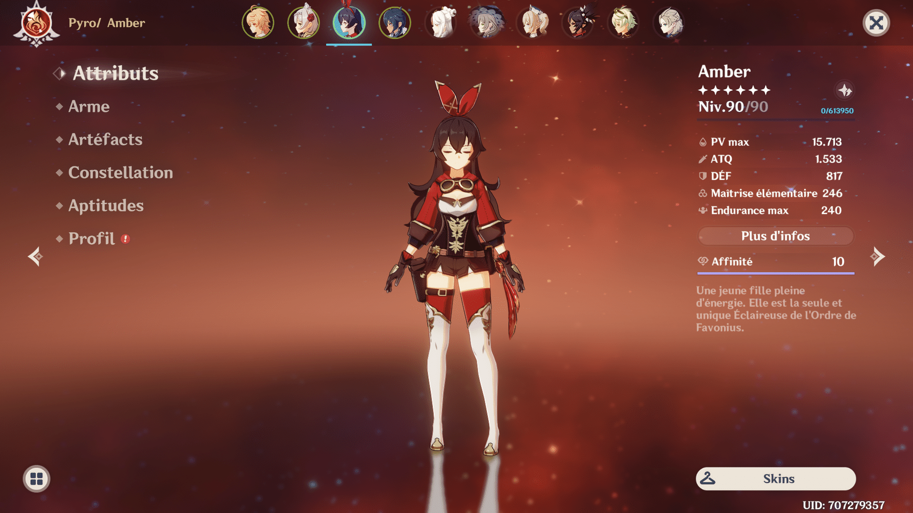 Le build d'Amber [Sniper] Genshin Impact | HoYoLAB