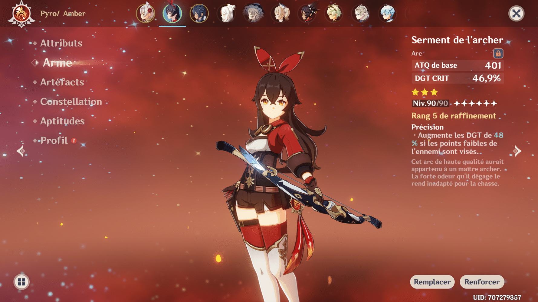 Le build d'Amber [Sniper] Genshin Impact | HoYoLAB