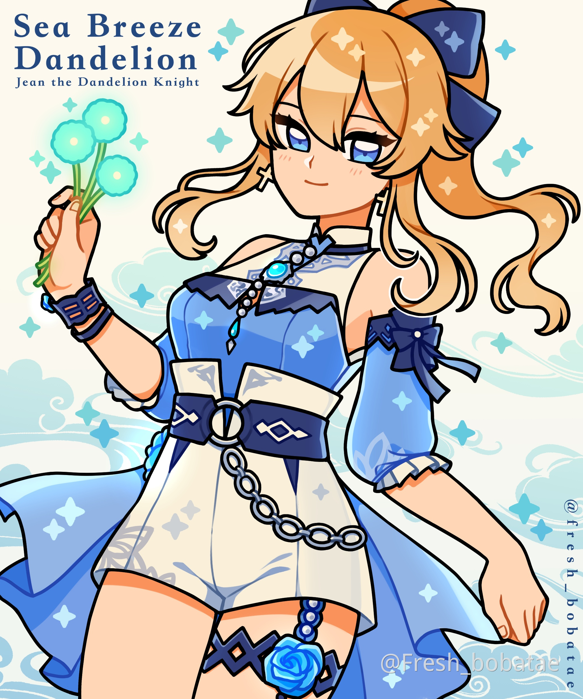 Jean’s new character skin! Art by me @fresh_bobatae Genshin Impact ...