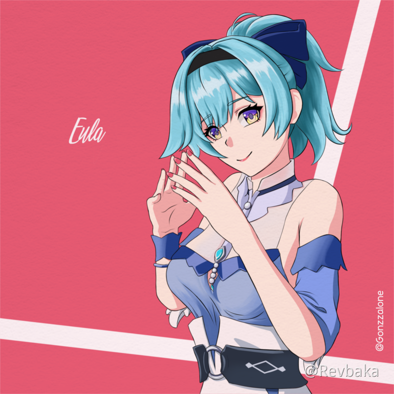 Eula wearing Jean's new outfit Genshin Impact | HoYoLAB