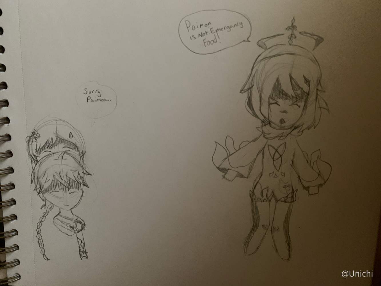 Paimon drawing~! Genshin Impact | HoYoLAB