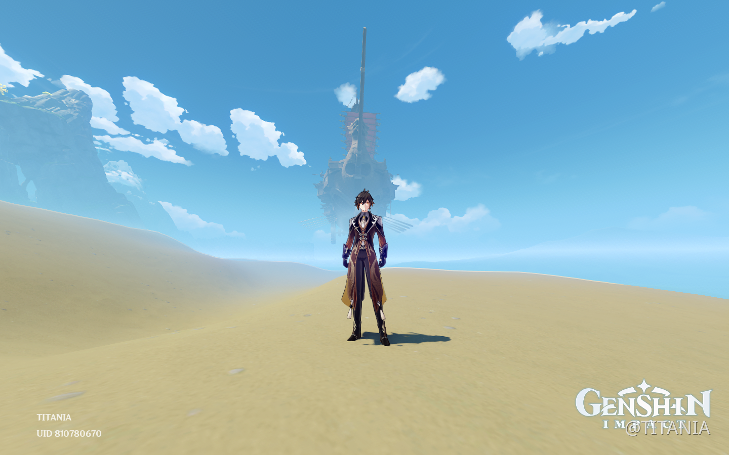 Flexing my flying boat that I will use to get to Inazuma Genshin Impact ...