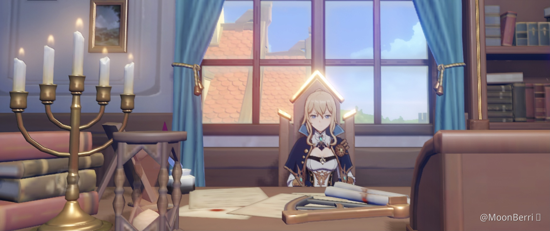 Jean just sitting here being overworked- Genshin Impact | HoYoLAB