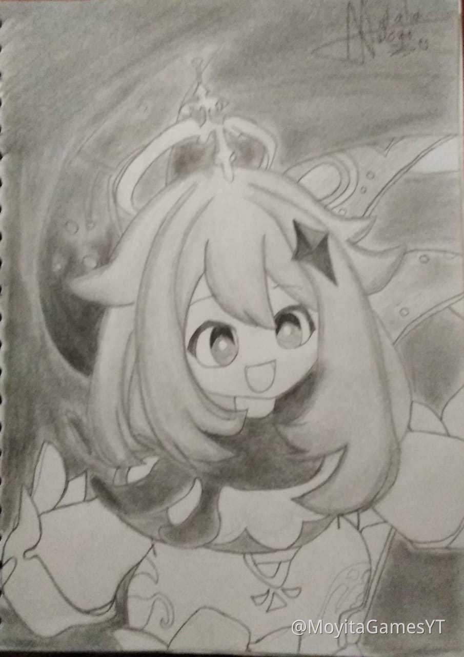 Paimon dibujo Genshin Impact | HoYoLAB