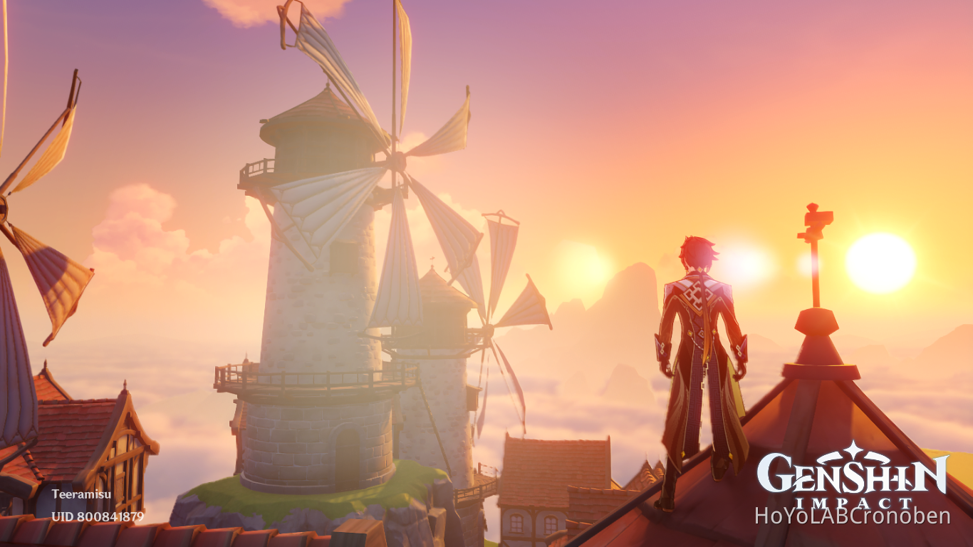 Windmill chilling Genshin Impact | HoYoLAB