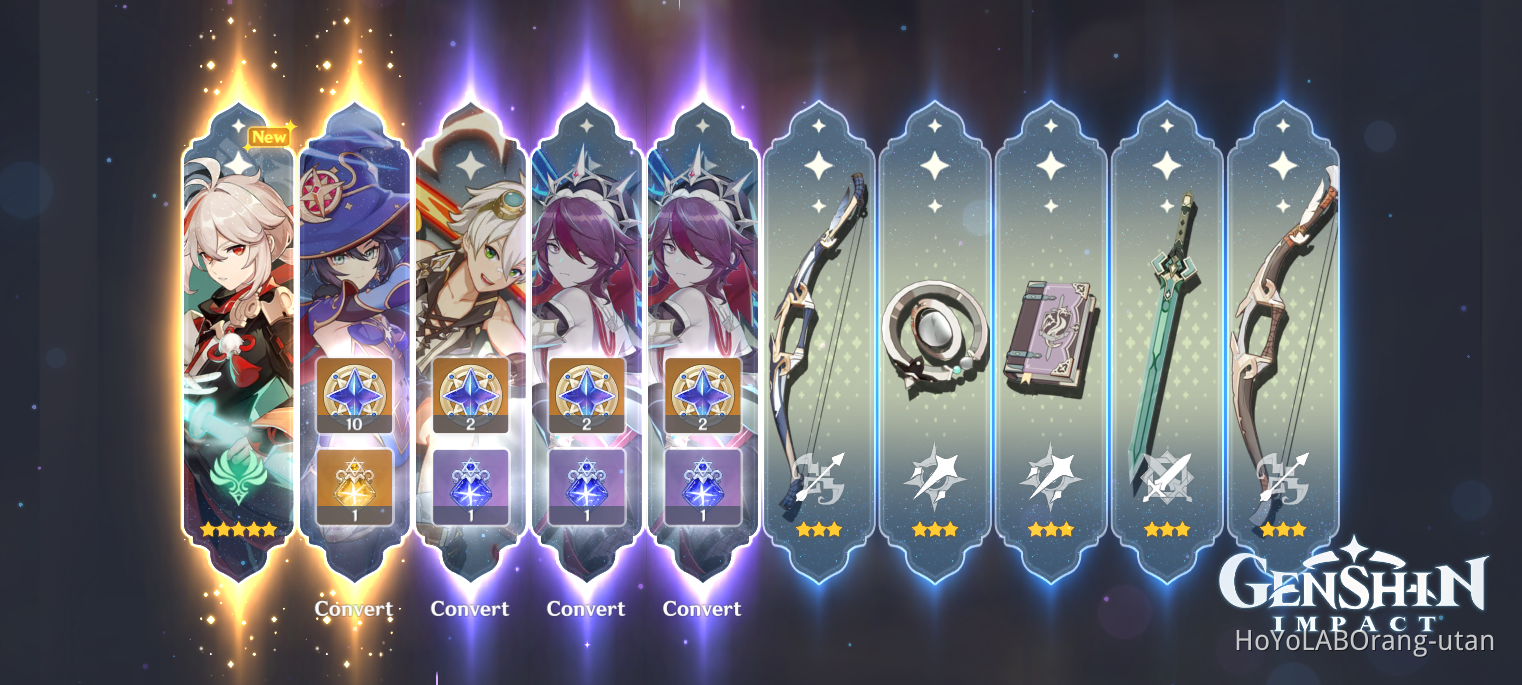 I dont know if this counts as winning 50/50 since i got mona first ...