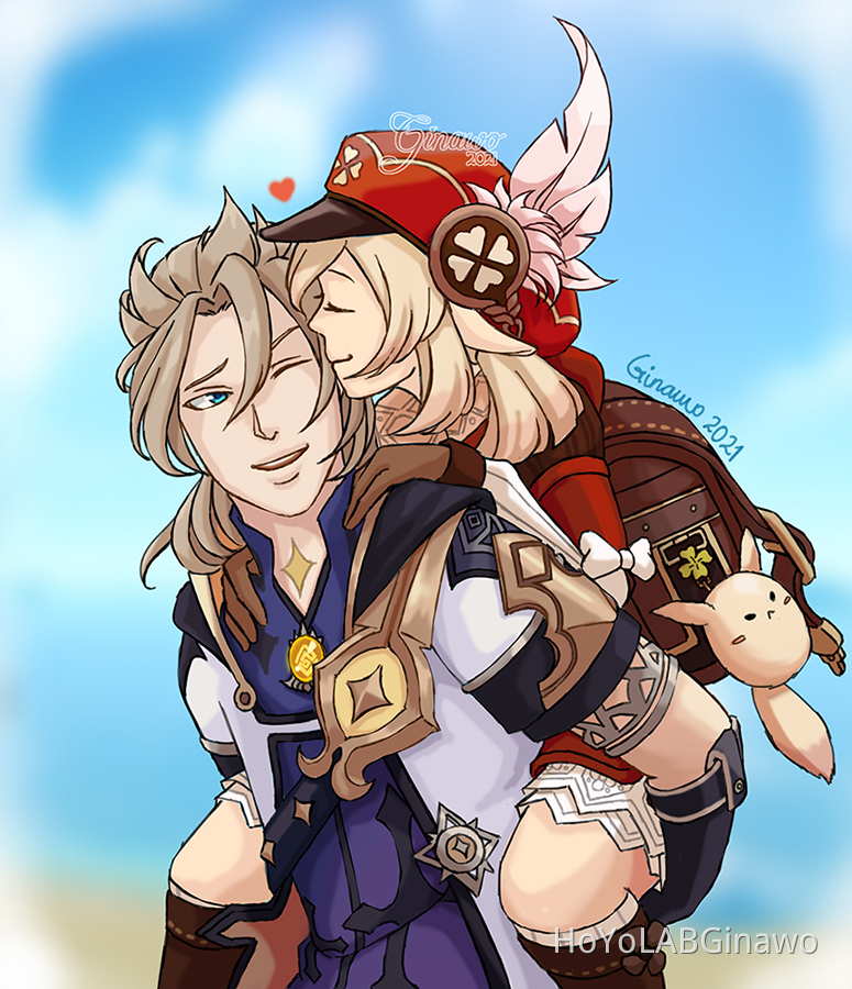 Big brother Albedo carrying little Klee Genshin Impact | HoYoLAB