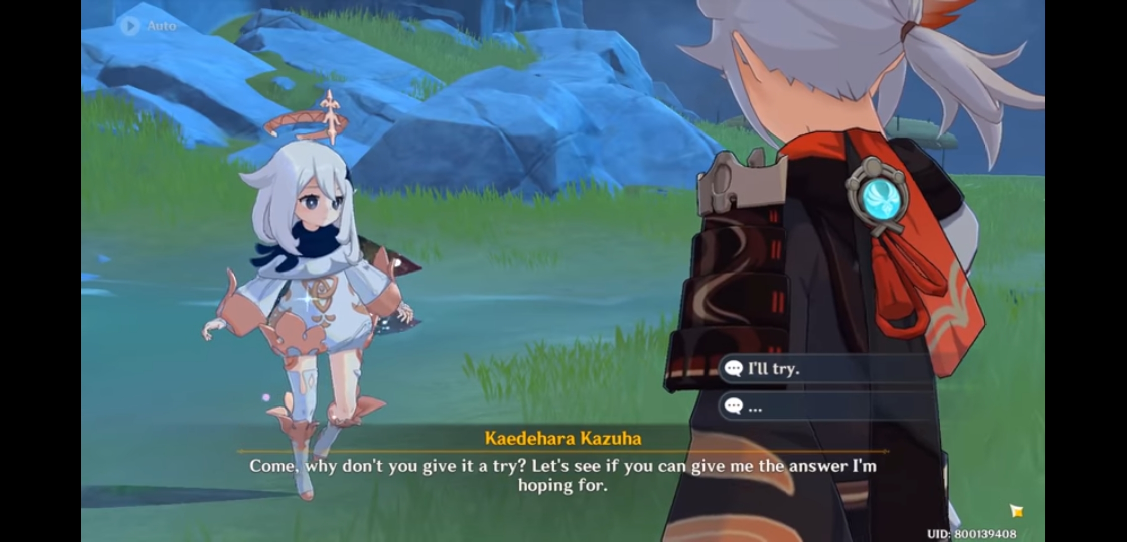 O-wu!?~ MC got killed then paimon and kazuha acts like nothing?~ 😳😂🐗 ...