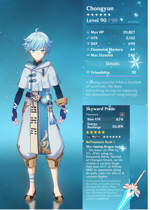 My Chongyun Build Genshin Impact | HoYoLAB