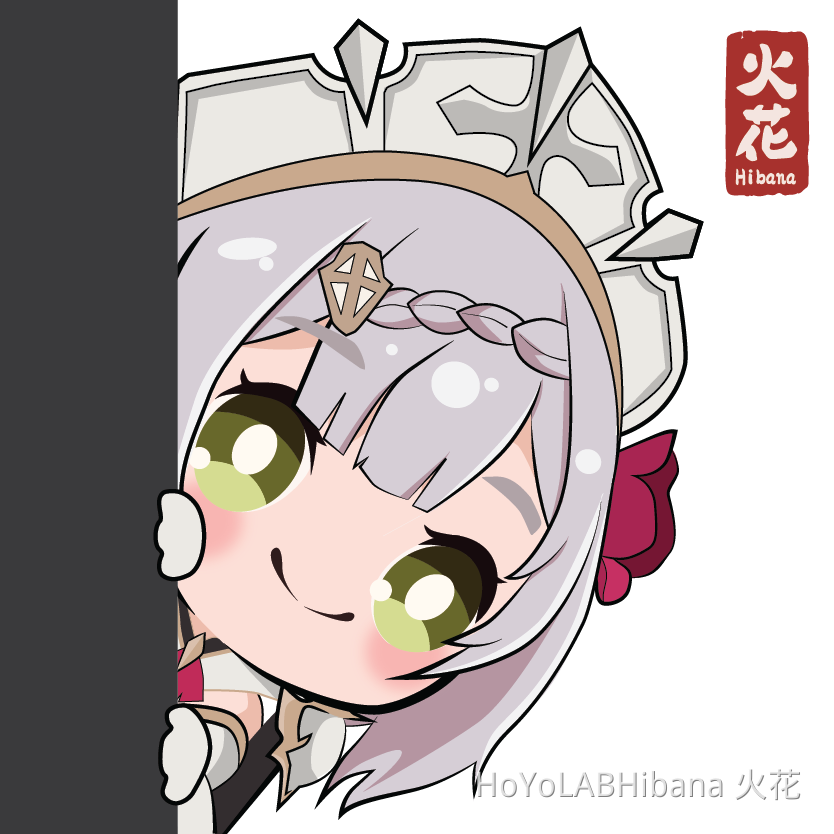 Chibi Noelle Peek (Fan art) Genshin Impact | HoYoLAB
