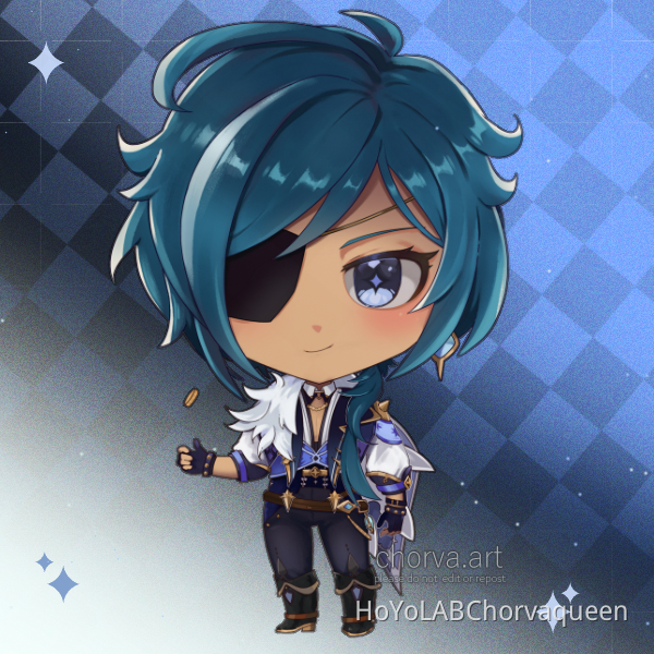 I drew chibi kaeya + sneak peek of what I'm drawing next! Genshin ...