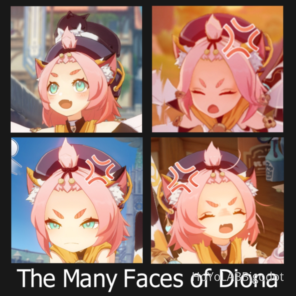 The Many Faces of Diona Genshin Impact | HoYoLAB