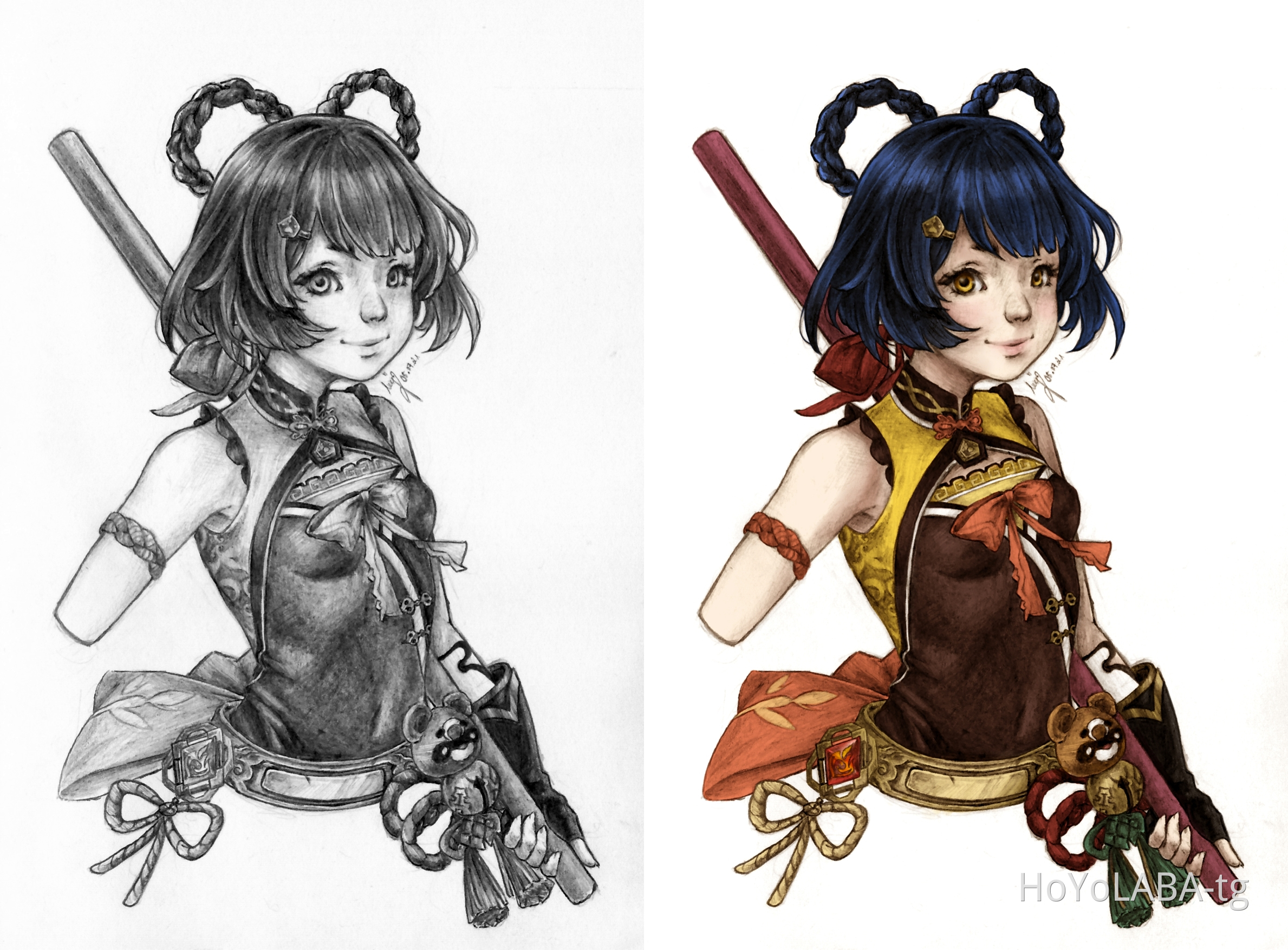 [Fanart] Xiangling in my style Genshin Impact | HoYoLAB