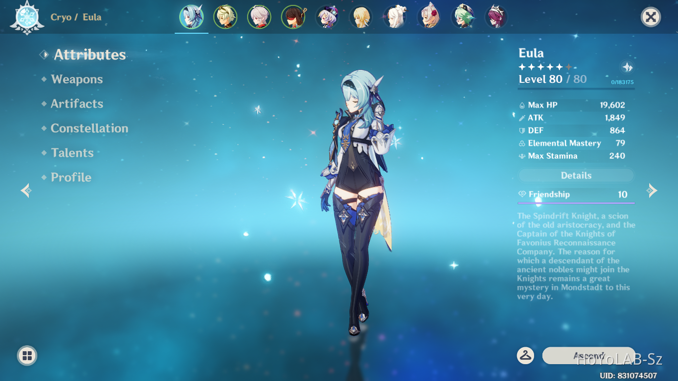 Eula Friendship lvl.10 and Unusual Farming Genshin Impact | HoYoLAB