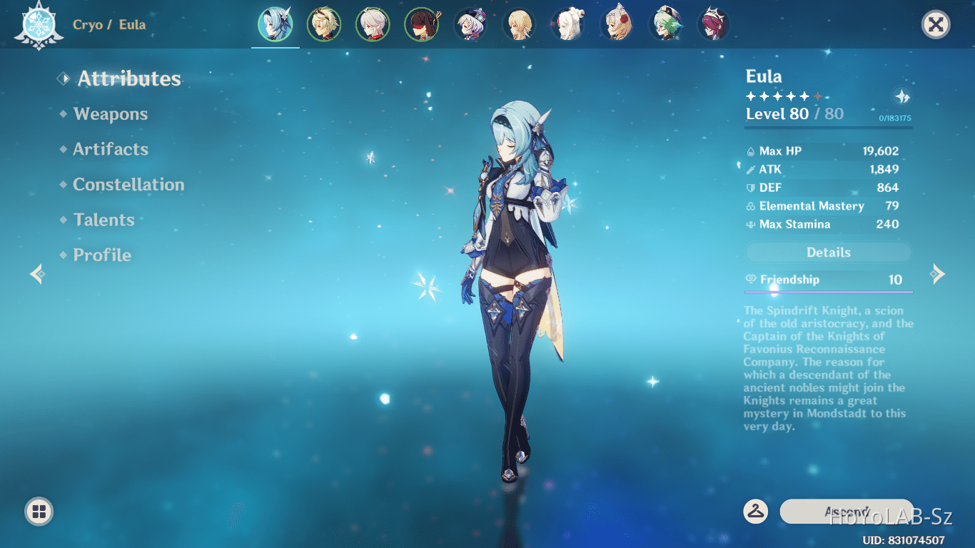 Eula Friendship lvl.10 and Unusual Farming Genshin Impact | HoYoLAB