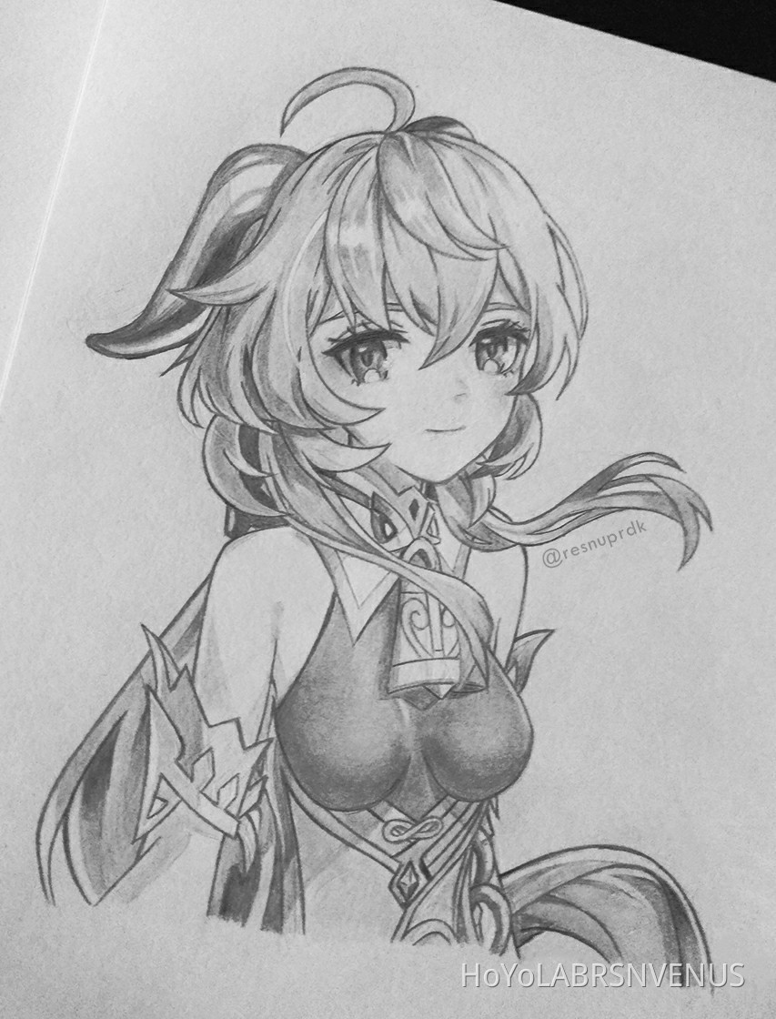 Ganyu Sketch Genshin Impact | HoYoLAB