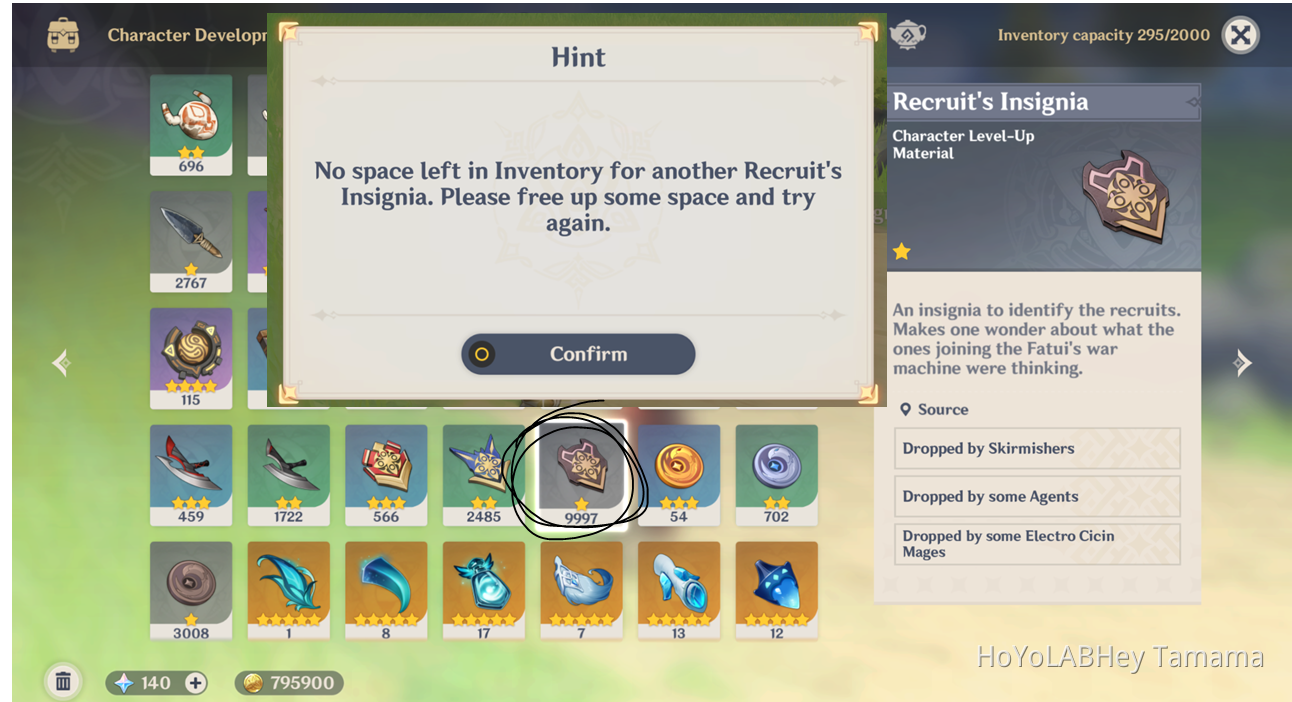 Item counts is more than 9997 Genshin Impact | HoYoLAB