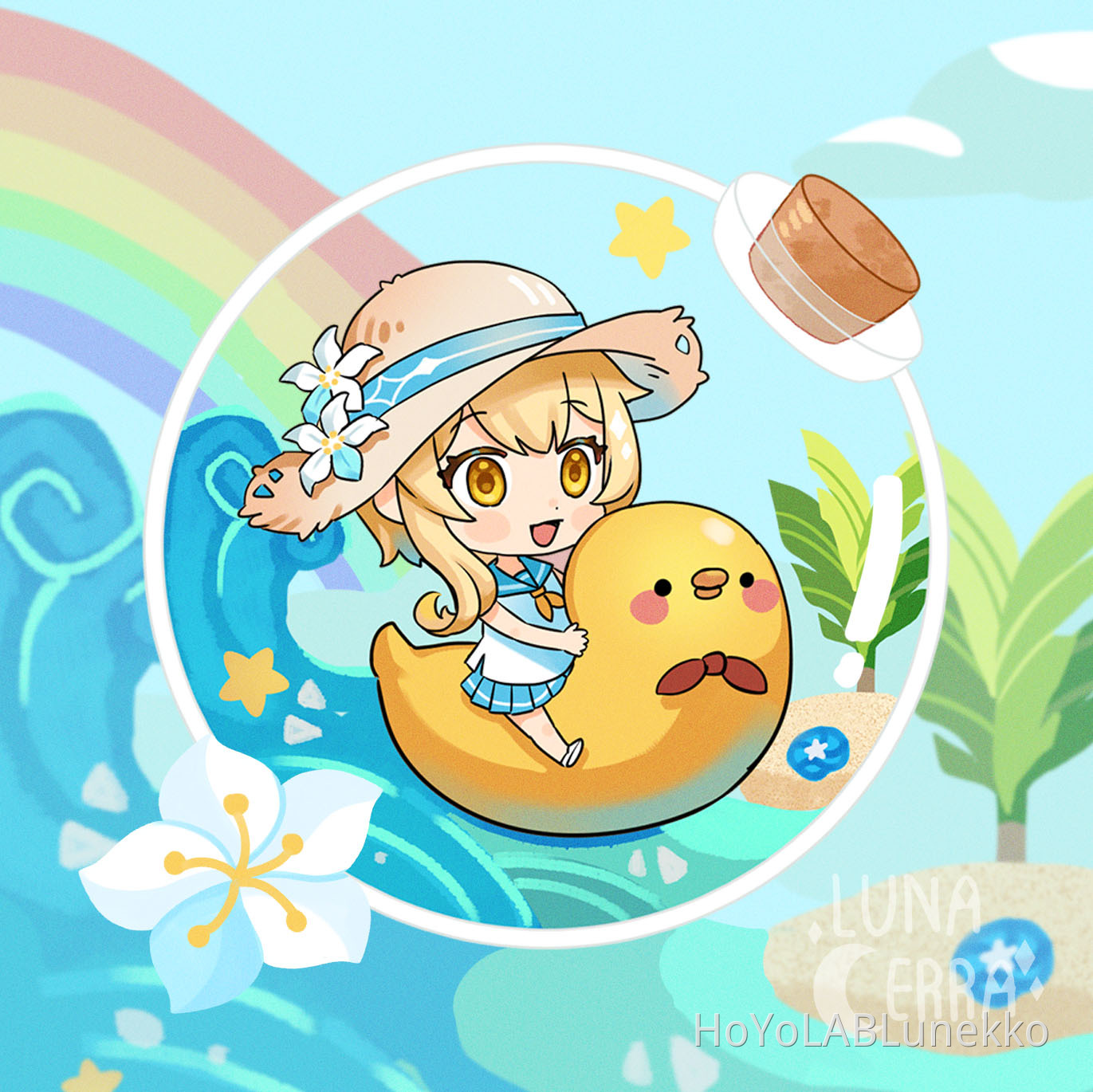 Summer Genshin Chibi art! Genshin Impact | HoYoLAB