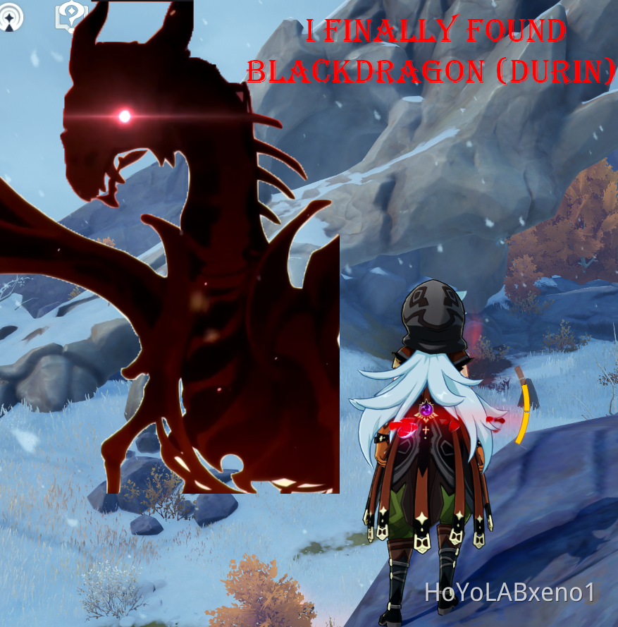 I finally found black Dragon (Durin)- genshin impact ( video link is ...