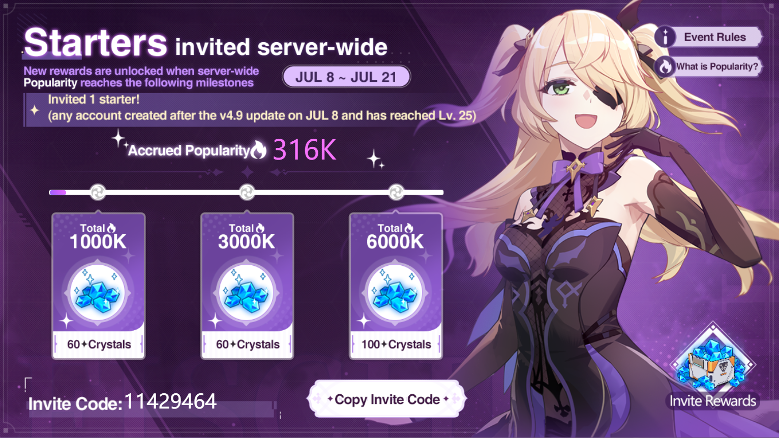 Returnee Code for Other Returnees/Starters! Honkai Impact 3rd | HoYoLAB