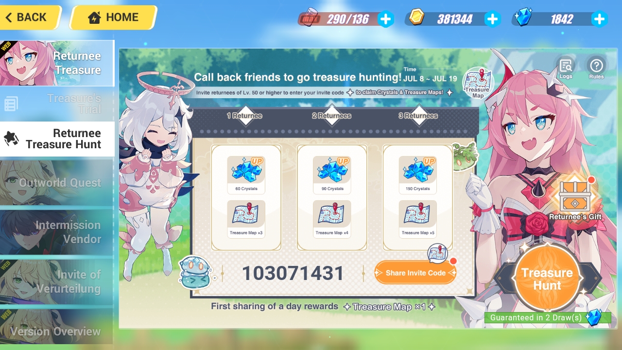 Returnees code Honkai Impact 3rd | HoYoLAB