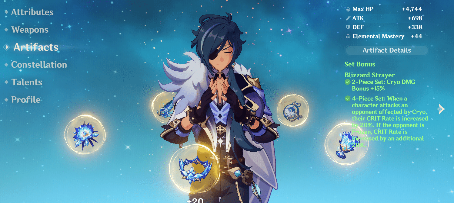 my stupid Kaeya build Genshin Impact | HoYoLAB