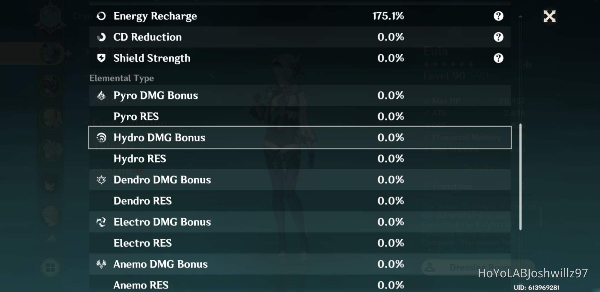 My Eula DPS build so far. Genshin Impact | HoYoLAB