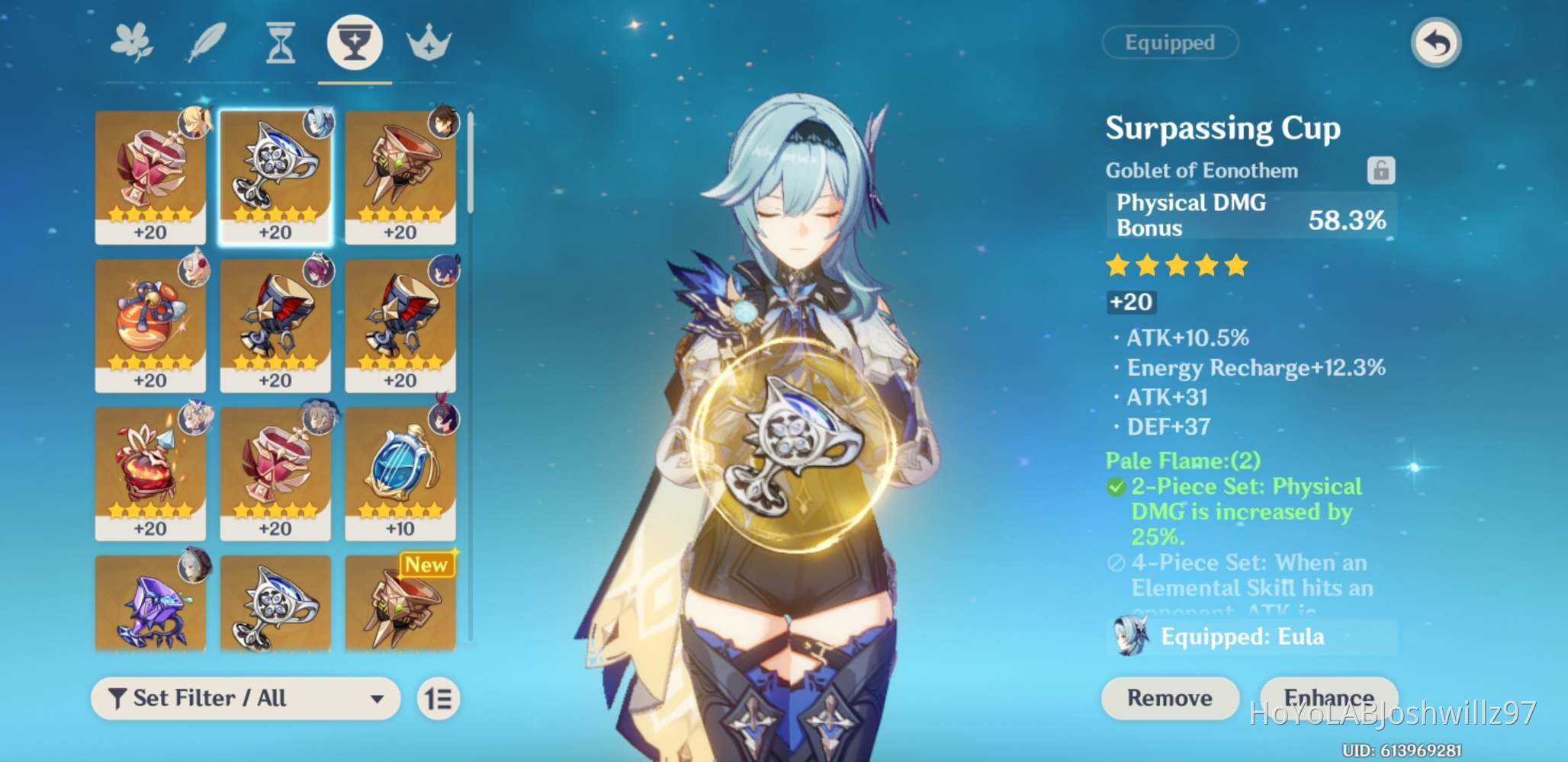 My Eula DPS build so far. Genshin Impact | HoYoLAB