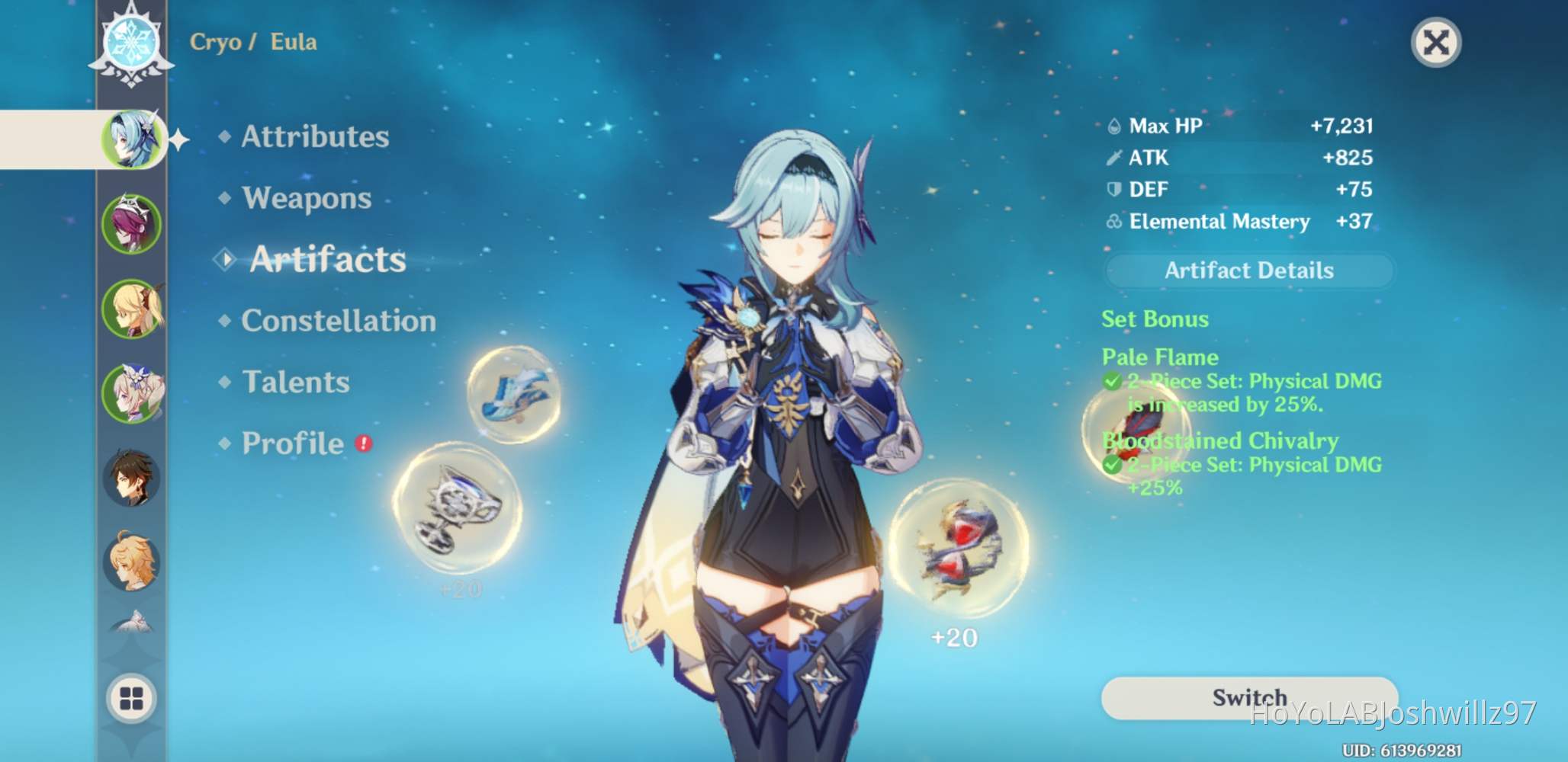 My Eula DPS build so far. Genshin Impact | HoYoLAB