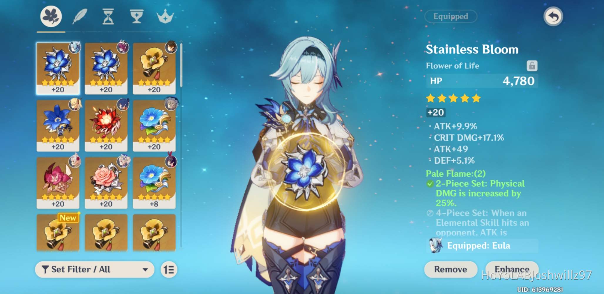 My Eula DPS build so far. Genshin Impact | HoYoLAB