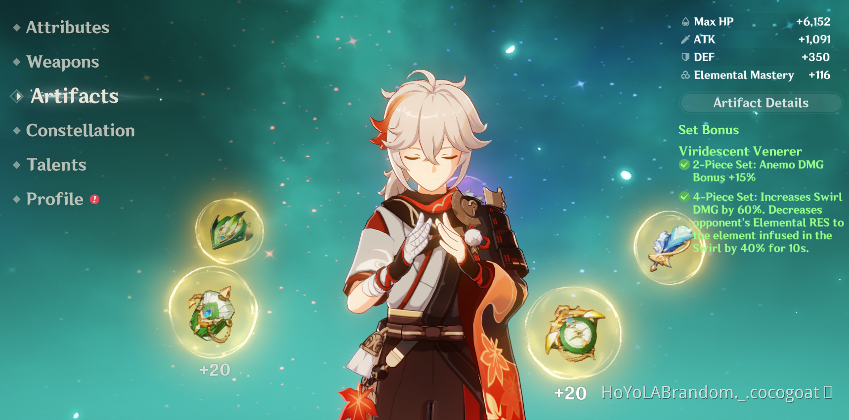 are these good stats for kazuha? Genshin Impact | HoYoLAB