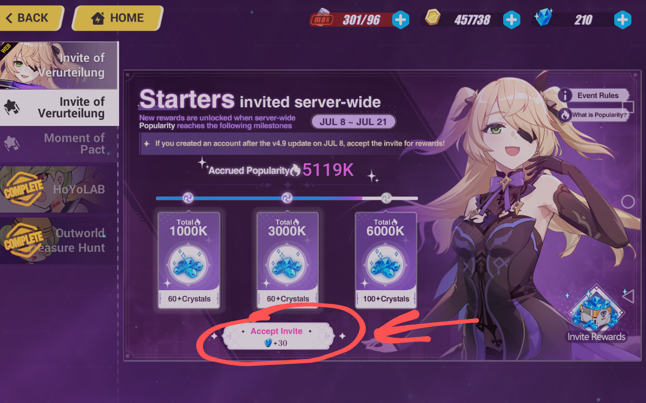 To new players who has reach LV 25~ (older players pls put your code ...