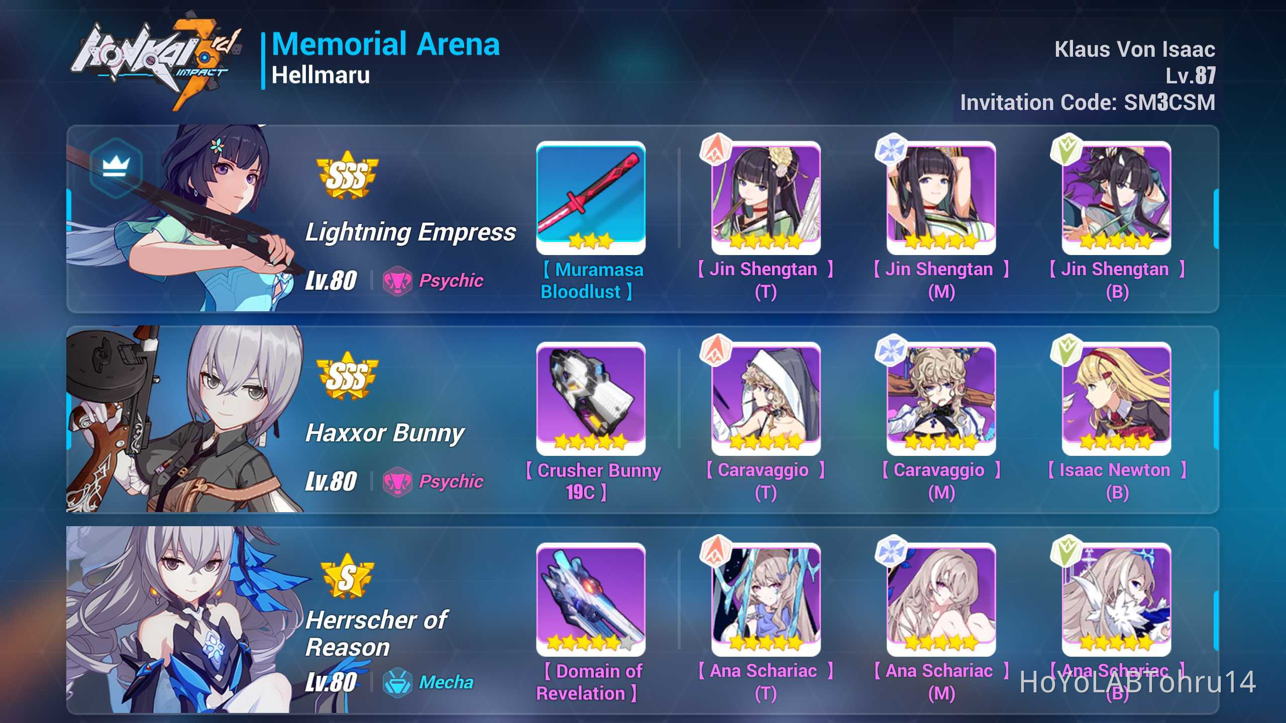 Memorial Arena Honkai Impact 3rd | HoYoLAB