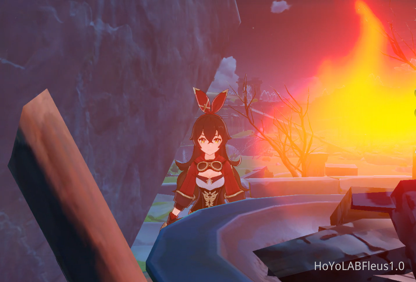 Just Amber by the Fire-holder thingy. Genshin Impact | HoYoLAB