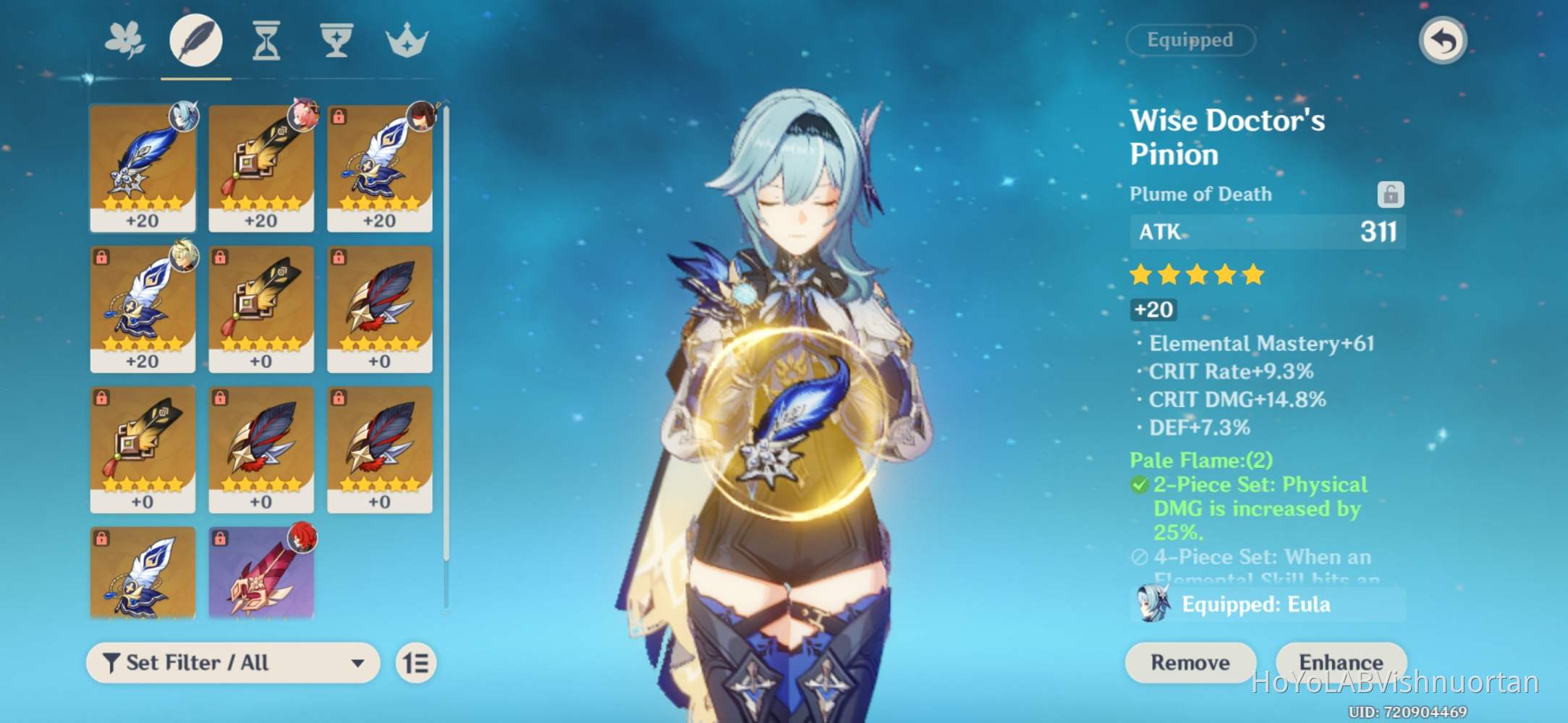 My EULA artifacts Genshin Impact | HoYoLAB