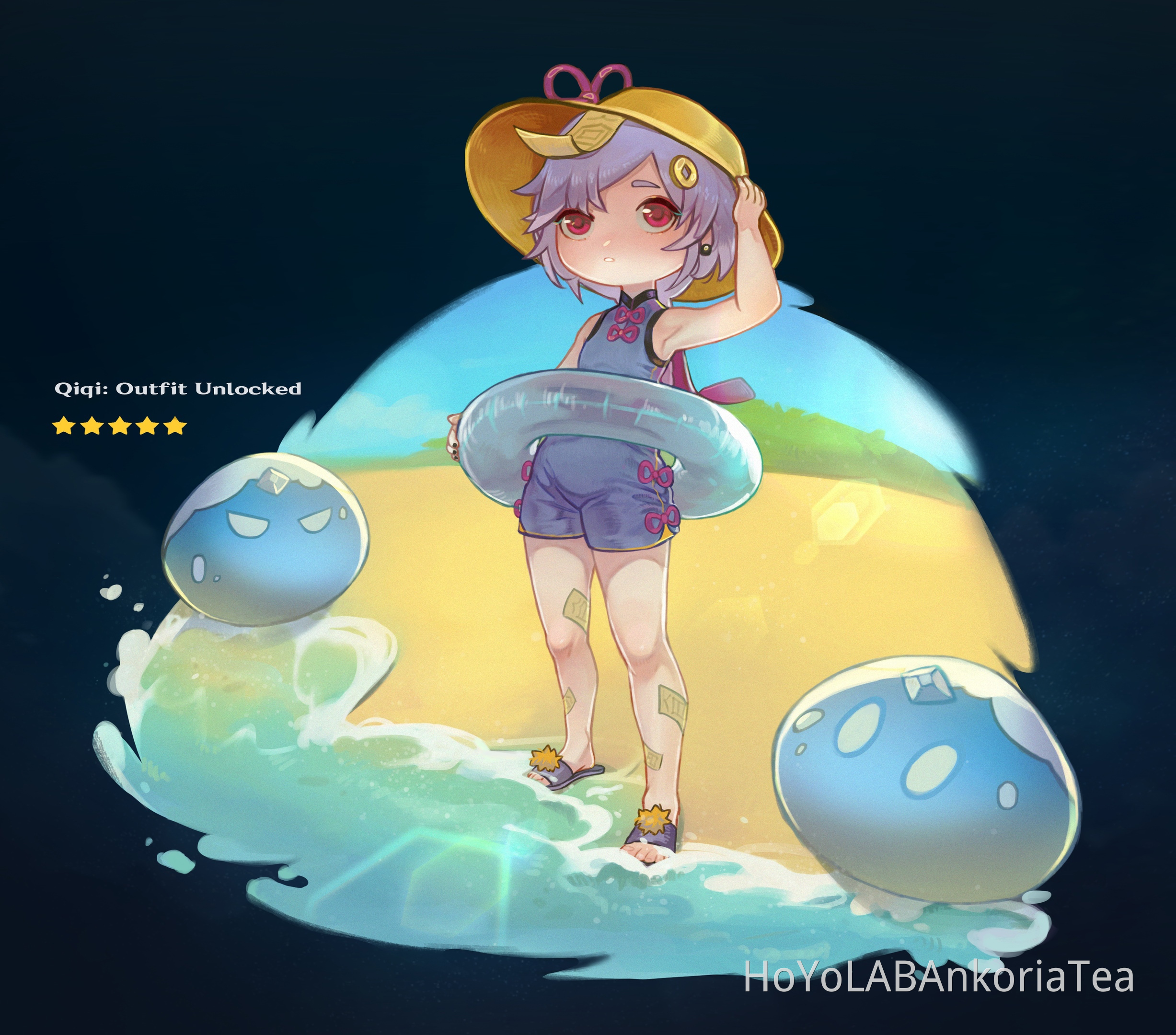 summer skin Qiqi (*´꒳`*) Genshin Impact | HoYoLAB